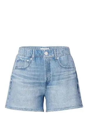 RAG  BONE Rag & Bone Printed Belt Loop Shorts - Blue