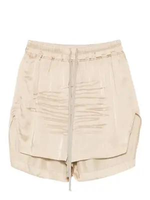 Rick Owens Side-slit Wide-leg Shorts - Nude