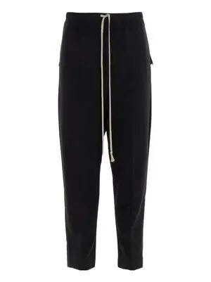 Rick Owens Drawstring Casual Pants - Black