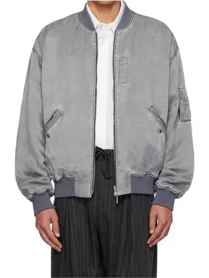 WOOYOUNGMI Reversible Quilted Bomber Jacket - Gray