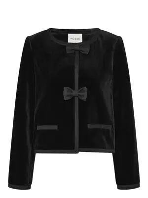 Posse Quincy Bow-detail Jacket - Black