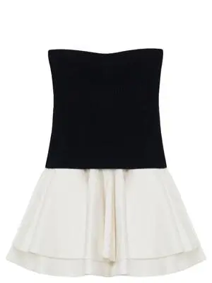 Simkhai Isabelle Off-shoulder Mini Dress - Black Multi
