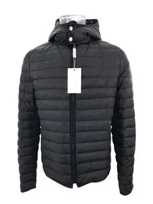FERRAGAMO Quilted Hooded Jacket - Black