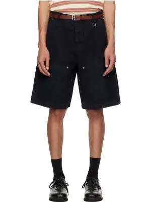 WOOYOUNGMI Studded Detail Shorts - Black