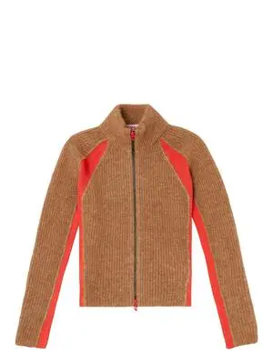 DIESEL® Louise Zip-front Cardigan - Brown