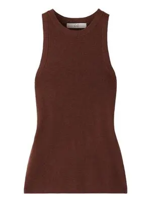 Co Cashmere Tank - Chocolate