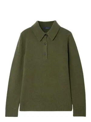 Arch4 Bessi Cashmere Polo Sweater - Darkolive