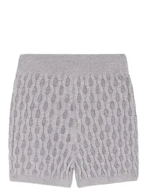 DRIES VAN NOTEN Dries Van Noten Merino Wool Knit Cutout Shorts
