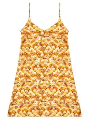 DIESEL® D-ulcet" Print Midi Dress - Yellow