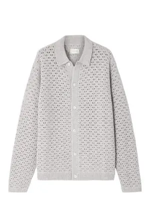 Aimé Leon Dore Long Sleeve Knit Shirt - White