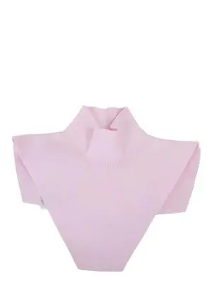JIL SANDER Ribbed Knit Bib - Pink