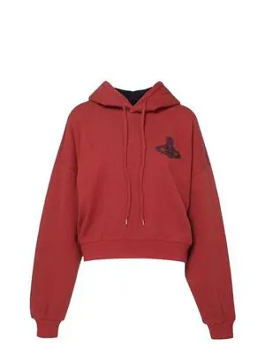 VIVIENNE WESTWOOD Box Cropped Hoodie - Red