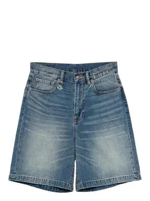 R13 R13 Five-Pocket Denim Shorts Gray