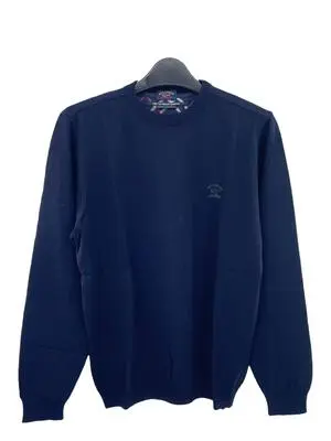 PAUL  SHARK Paul & Shark Crew Neck Long Sleeve Sweater - Blue