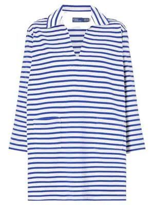 POLO RALPH LAUREN Polo Ralph Lauren Striped Cotton-Jersey Mini Dress