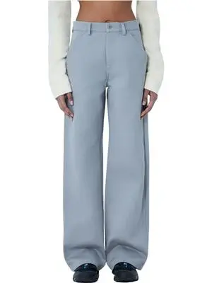 RIER Wide-leg Tailored Pants - Blue