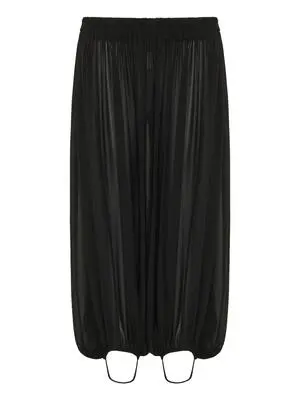Alaïa Pleated Loose Fit Trousers - Black