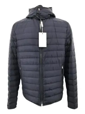 FERRAGAMO Quilted Down Hooded Jacket - Black