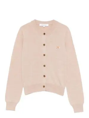 MAISON KITSUNÉ Maison Kitsune Fox-Patch Round-Neck Cardigan