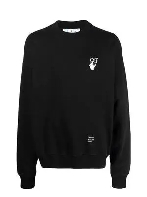 Off-White Carav Arrows Motif Sweatshirt - Black