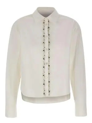 KAOS Embellished Cotton Shirt - White