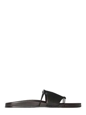 THE ROW Vivienne Flat Sandals - Black