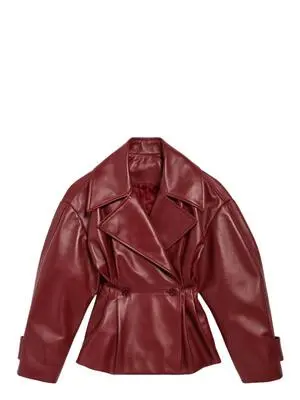 BALENCIAGA Balenciaga Leather Folded Short Jacket