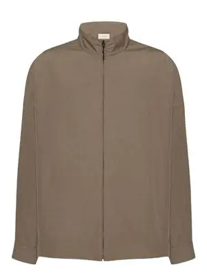 THE ROW Zip-up High Neck Jacket - Leaf Green
