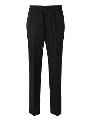 Brioni Drawstring Casual Pants - Black