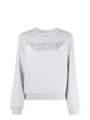 Moschino Printed Crewneck Sweatshirt - White