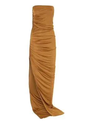 Rick Owens Draped Maxi Dress - Brown