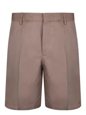 Zegna Tailored Pleated Shorts - Brown
