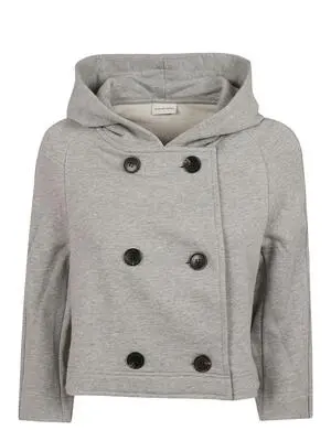 Dries Van Noten Hooded Casual Jacket - Gray