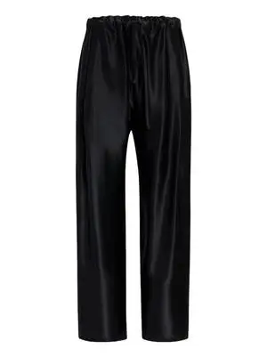 Khaite Rohen Satin Pants - Black