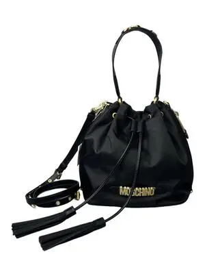 Moschino Top Handle Shoulder Bag - Black