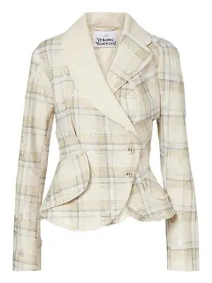 VIVIENNE WESTWOOD Stormy Tartan Jacket - White