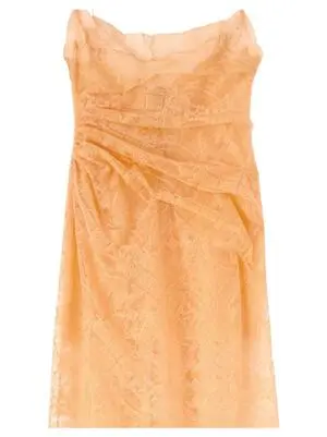 Ermanno Scervino Lace Maxi Dress - Orange