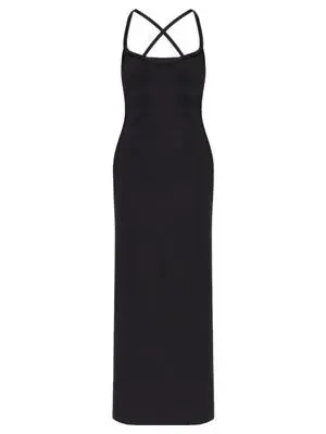 Versace Sleeveless Maxi Dress - Black