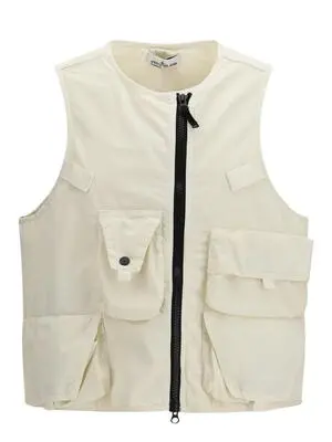 Stone Island Sleeveless Jacket - Ivory