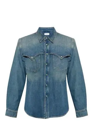 Versace Button-up Denim Shirt - Blue
