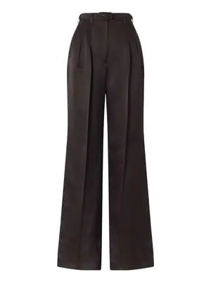 GABRIELA HEARST Gabriela Hearst Pleated Wide Leg Trousers