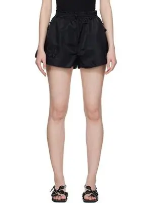 Cecilie Bahnsen Colette Floral-patch Shorts - Black