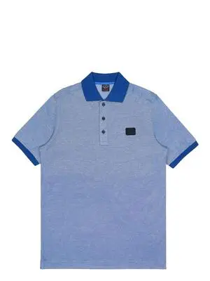 PAUL  SHARK Polo Shirt With Logo Sticker - Blue