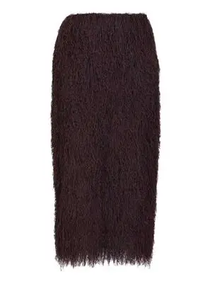 Dries Van Noten Dries Van Noten Sokna Fringed Skirt Black