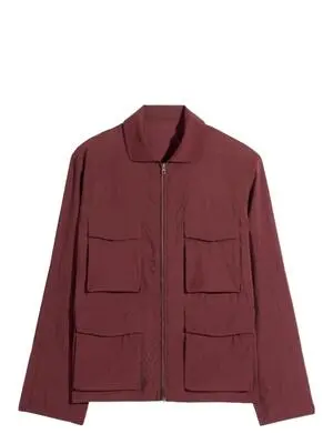 LEMAIRE Washed Technical Cotton 3d Pocket Jacket - Harbor
