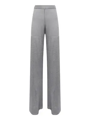 BLUGIRL Knitted Wide Leg Pants - Grey