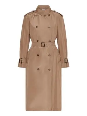 Marella Double-breasted Coat - Light Brown