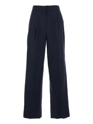DUNST Pleated Chino Pants - Black