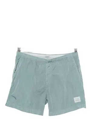 C.P. COMPANY Logo Patch Swim Shorts - Green