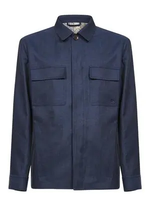 ETRO Etro Logo Embroidered Easy Fit Shirt